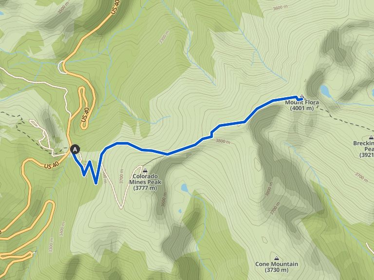 Bieg na Mount Flora — Arapaho National Forest | bieg | Komoot